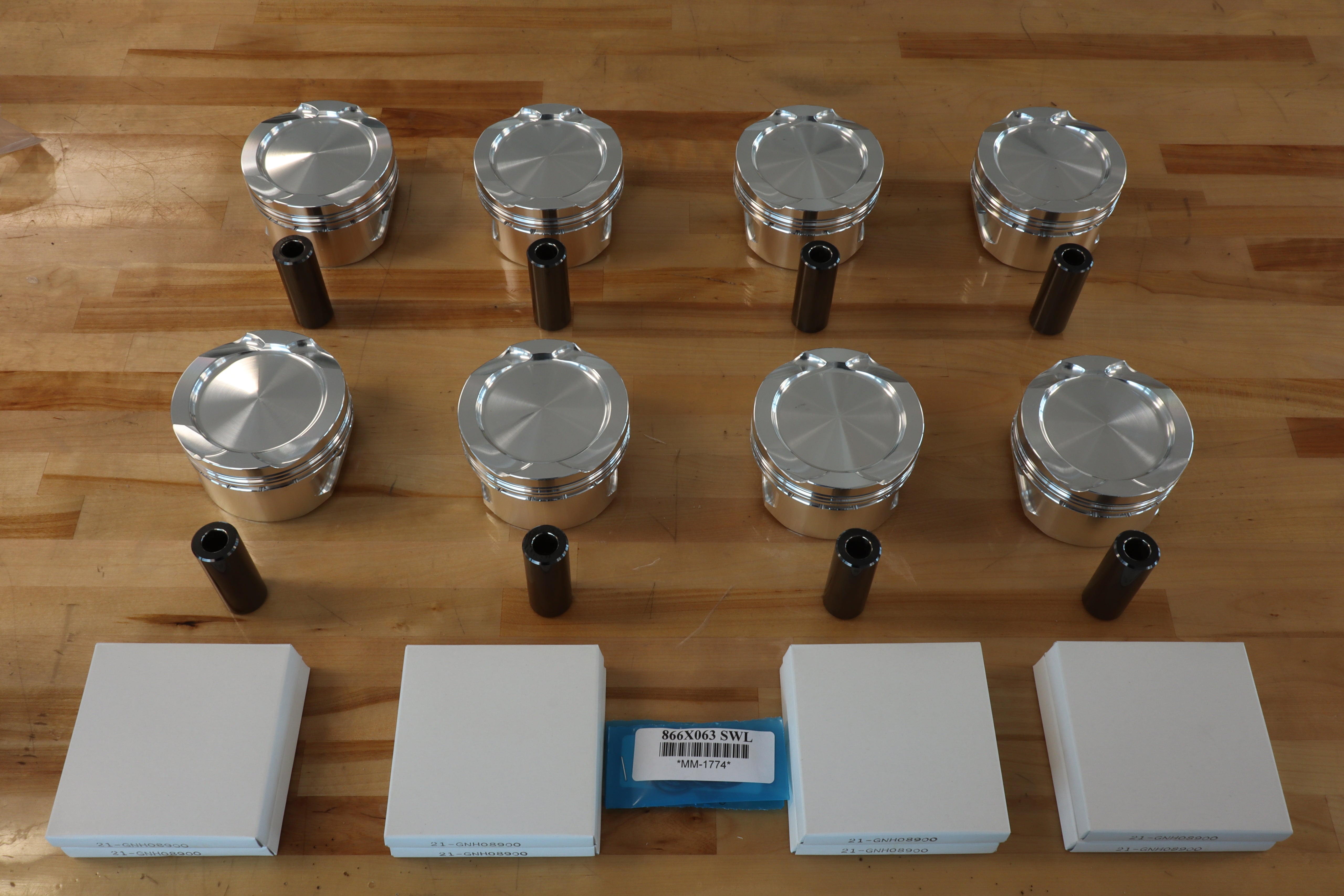 BMW N74 CP Forged Piston Set - Sleeved Block – Lang Racing